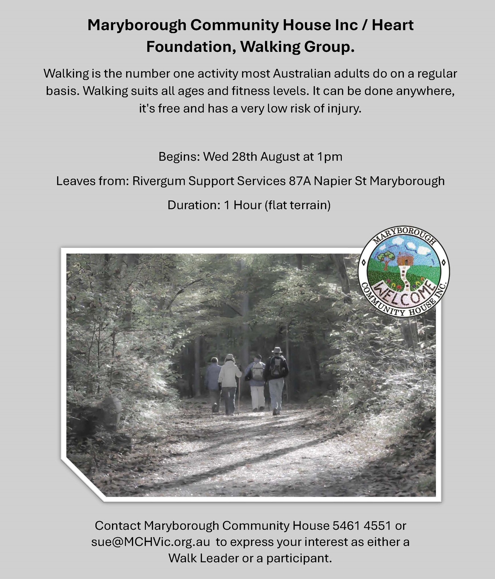 Walking Group – Maryborough Community House Inc